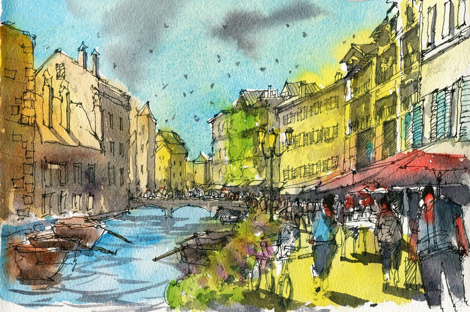 Draw and Paint Venice and Annecy - Watercolour Mentor - Tutorials ...